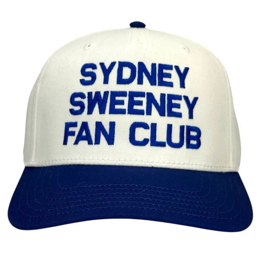 Sydney Sweeney Fan Club Custom Embroidered Funny Meme Hat – Shut Up and ...