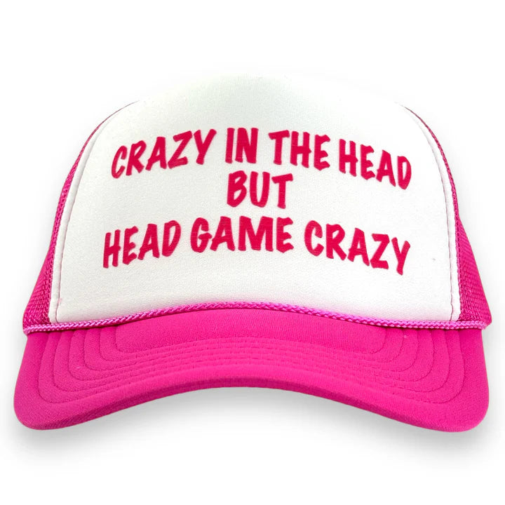 Crazy In The Head But Head Game Crazy Hat Custom Printed – Shut Up and ...