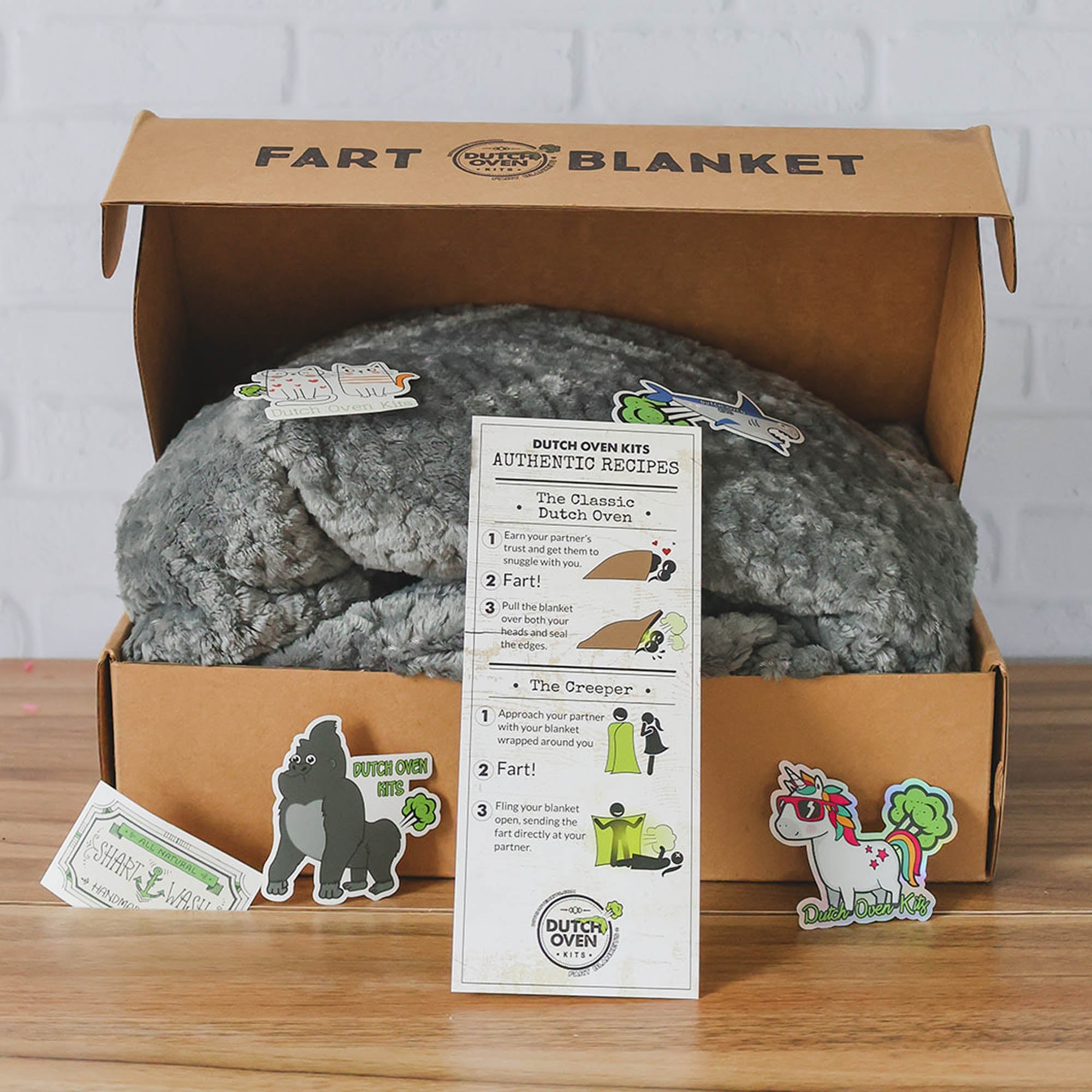 The Original Dutch Oven Kit - Fart Blanket Gift Box – Shut Up and Take ...