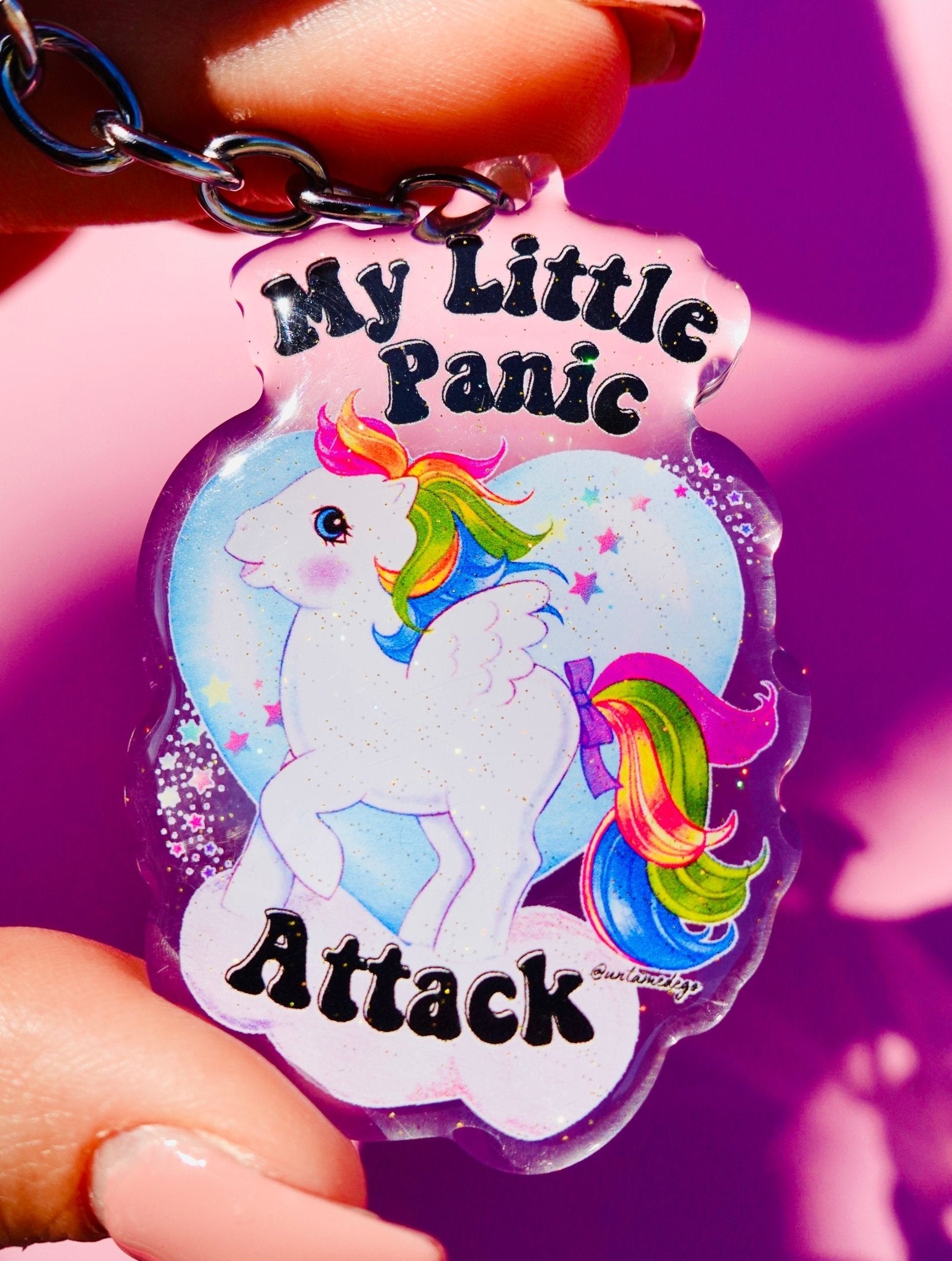 My Little Panic Attack Acrylic Keychain – Shut Up and Take my MONEY