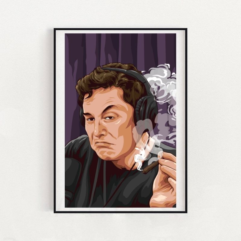 Elon Smoking Weed Meme Poster 11x17 – Shut Up and Take my MONEY